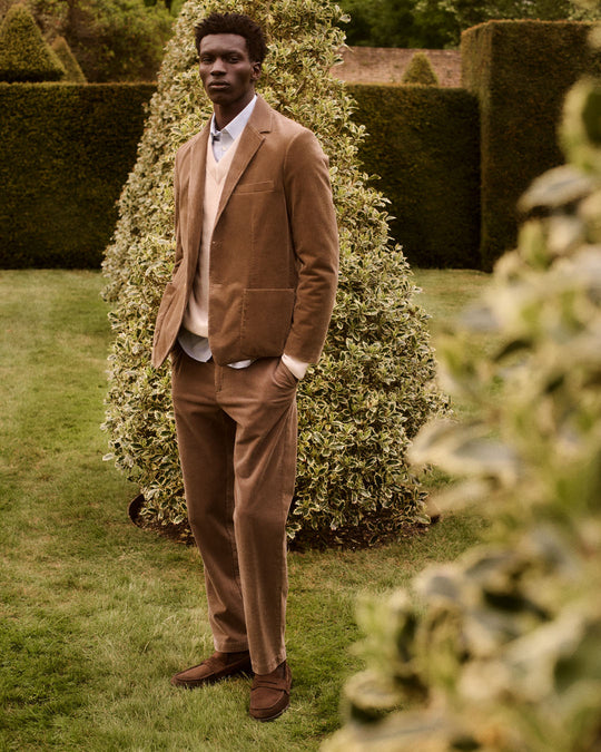 Men's Loopback Sweatshirt in Rust | Sunspel