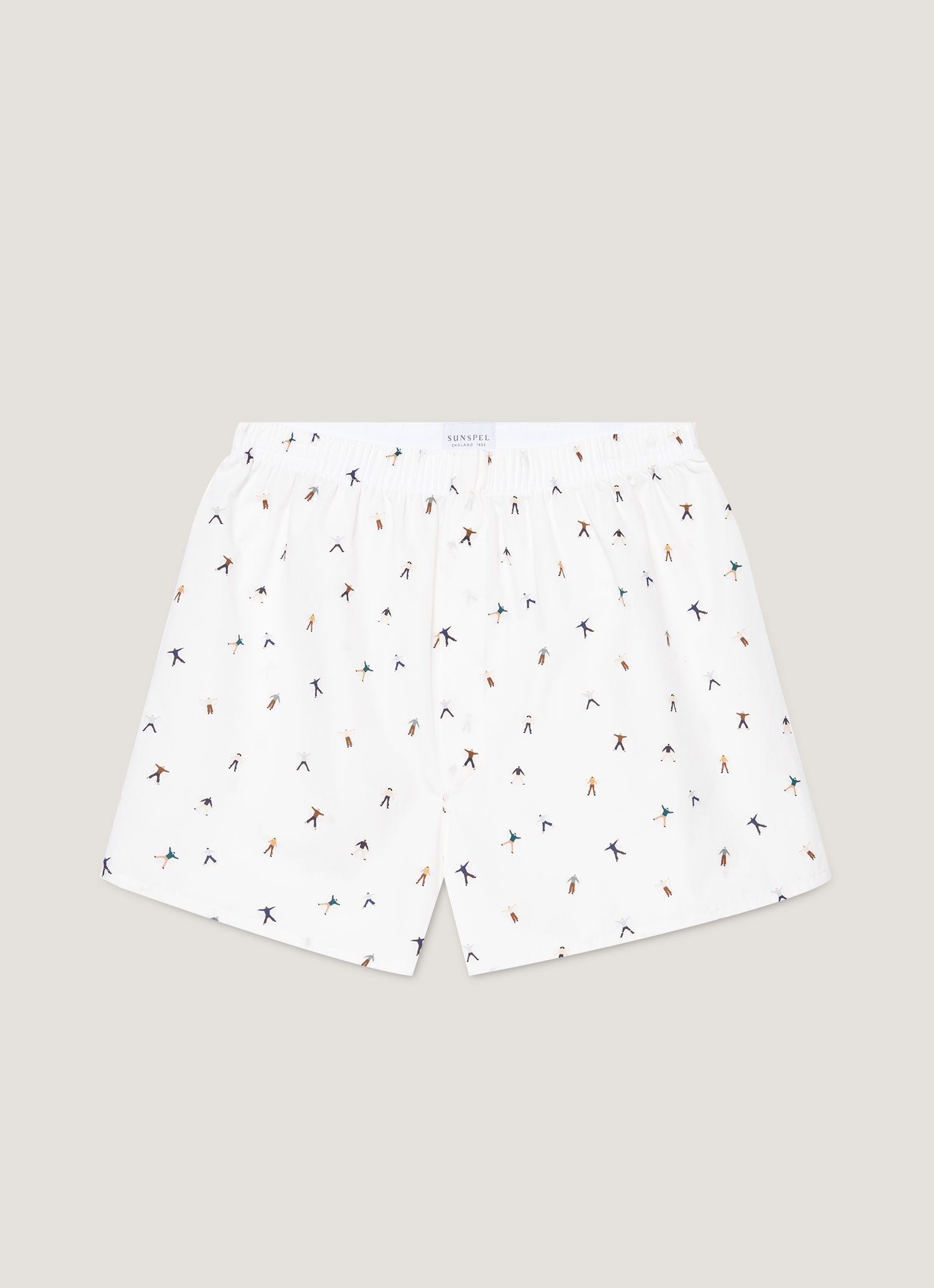 Men's Classic Boxer Short in Snow Angel Print | Sunspel