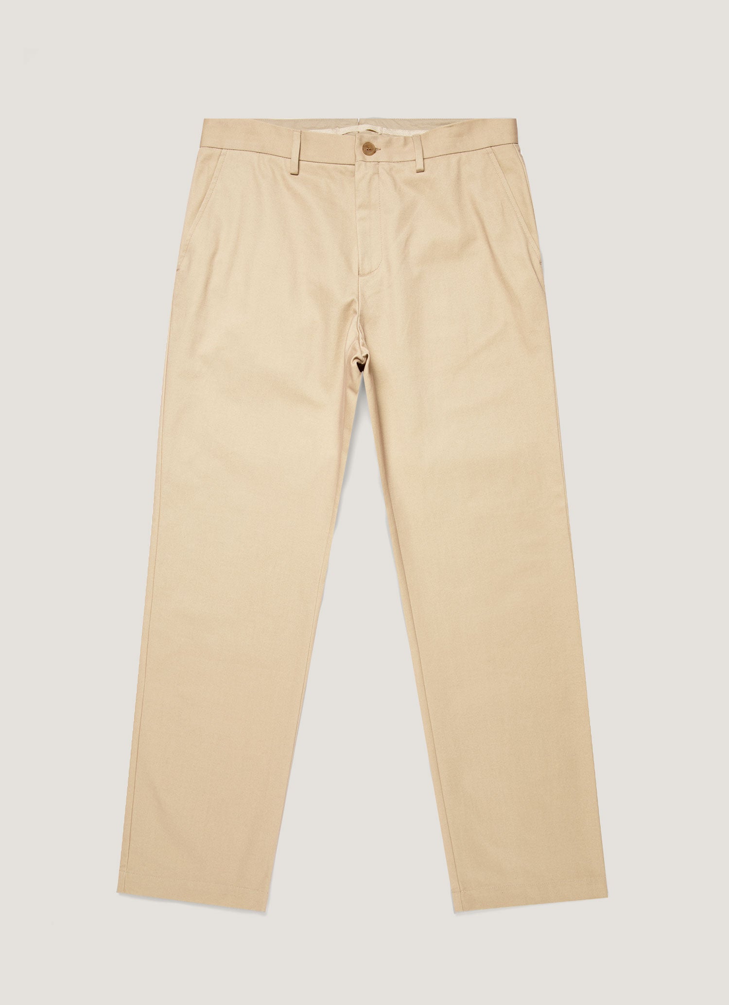 Men's Cotton Drill Trouser in Light Stone | Sunspel