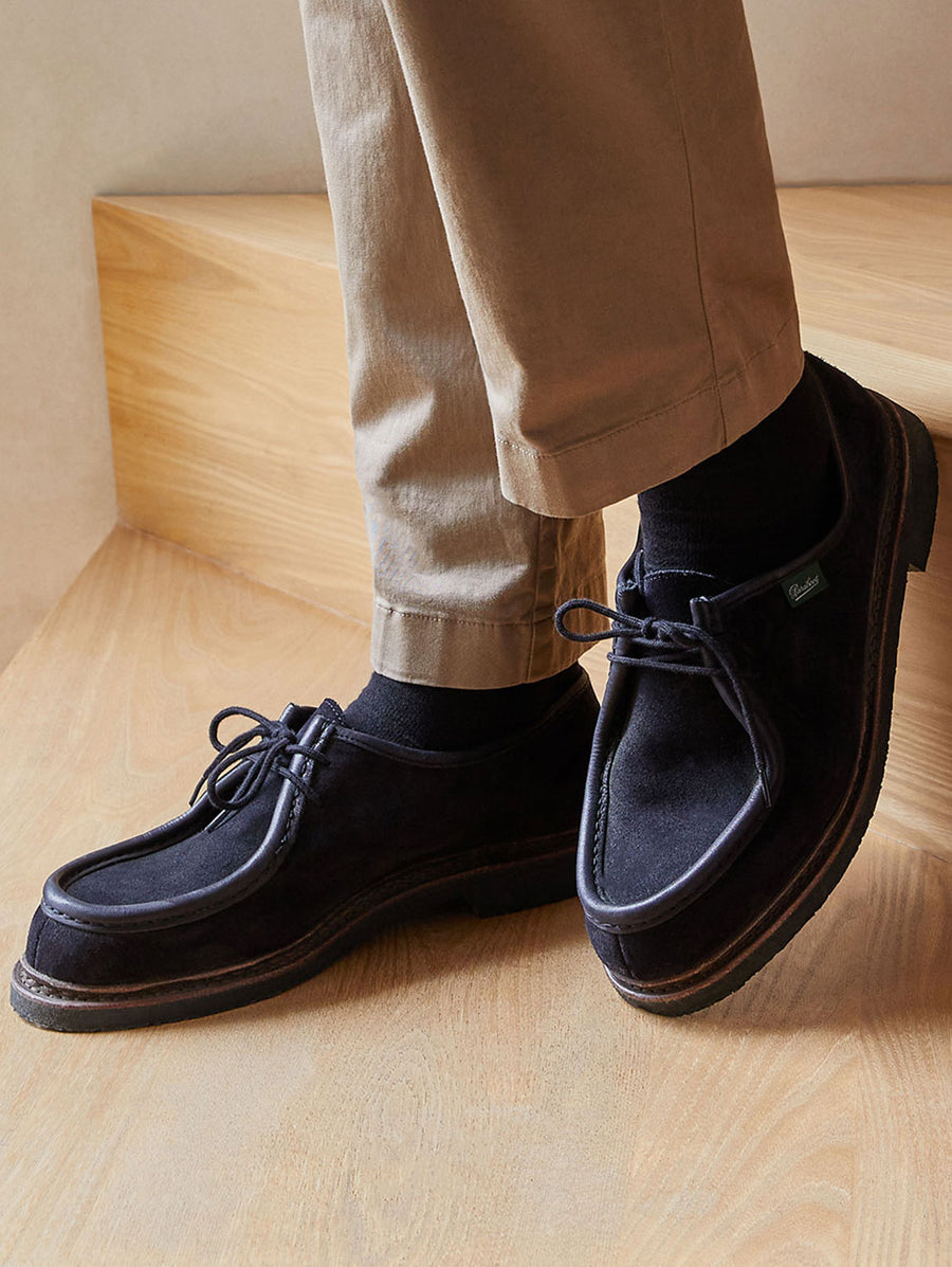 Sunspel x Paraboot Suede Michael in Brown | Sunspel